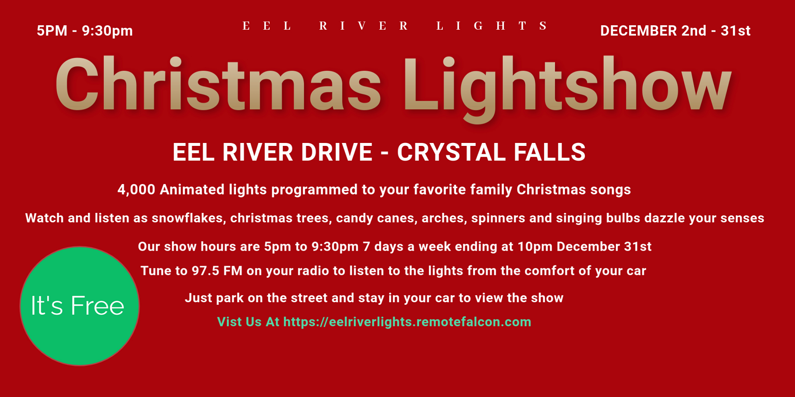Eel River Lights - Christmas Light Guide